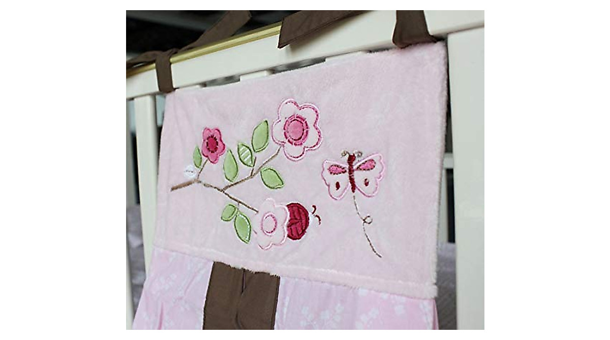 CribMATE Pink Floral Diaper Stacker for Baby Girls