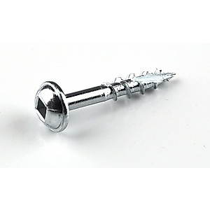 Kreg SML-C1-500 Zinc Pocket Screws, 1 Inch #8 Coarse Thread, Maxi-Loc Head (500 Count)