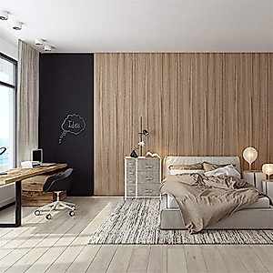 Dresser with 7 Drawers, Storage Drawers Unit for Bedroom, Hallway, Closet, Metal Frame, Wood Top, Easy Pull Fabric Drawers, Linen / Natural