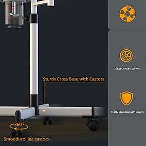 Professional Facial Steamer with Magnifying Lamp – 2 in 1 Ionic Ozone Steamer for Face Spa Beauty Salon Equipment with 3 Diopter Magnifying Glass LED Lamp Cleanses Skin Unclogs Pores (Blanco)