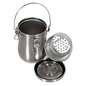 Newton Air-Tight Stainless Steel Brush Washer- Deluxe Leak-Proof Paintbrush Cleaning System for Artists & Painters