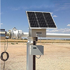 12V Waterproof Solar Battery Trickle Charger & Maintainer - 50 Watts Mono Solar Panel Built-in Intelligent MPPT Charge Controller + Adjustable Mount Brackets for Pole Dia 2.35-4.0inch/60-100mm