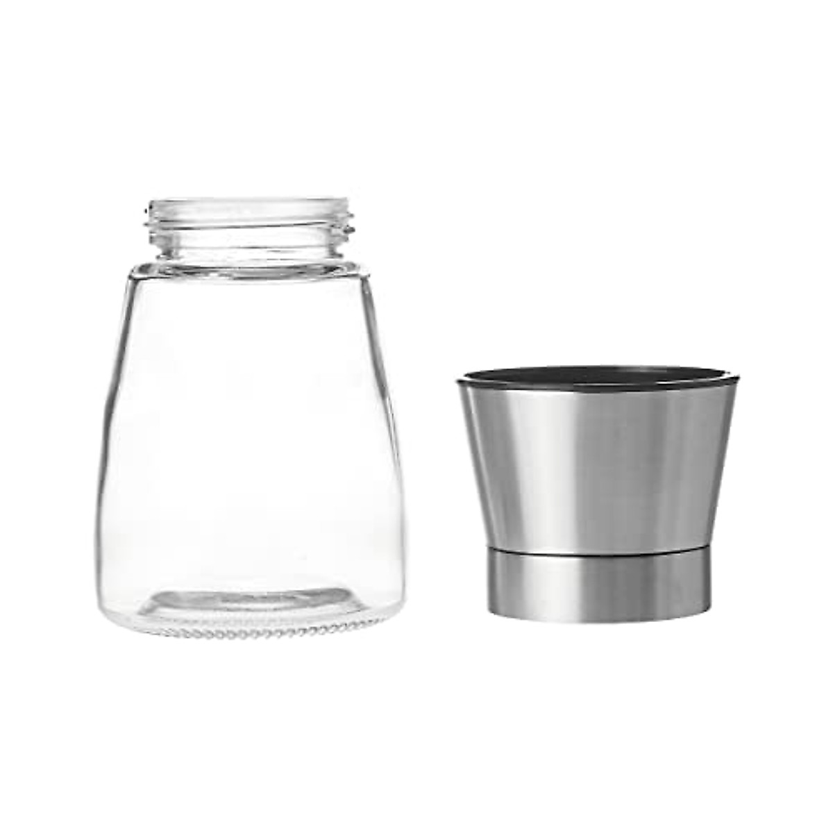 Amazon Basics Adjustable Salt and Pepper Grinders, 5.5oz capacity- Set of 2