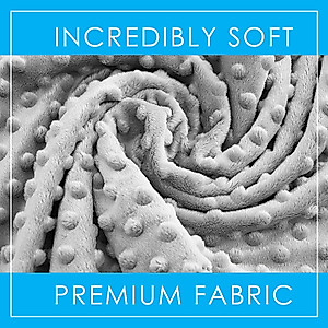 Grow Wild Baby Blanket 30x40 Inch | Super Soft & Plush Minky for Boy or Girl | 2-Pack of Travel, Nursery, Stroller, Swaddle or Receiving Blankets | Double Layer Dotted with Stars & Moons