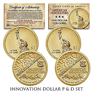 American Innovation State $1 Dollar Coin 2018 1st Release 2-Coin Set P & D Mints