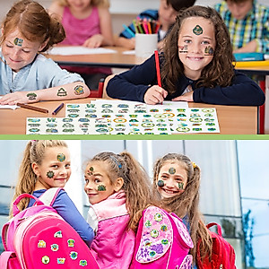 Jetec 700 Pcs Red Ribbon Week Tattoos Drug Free Stickers Set, Include 200 Pcs Red Ribbon Awareness Tattoos Temporary Tattoo 500 Pcs Say No to Drugs Sticker for School Event Anti Drug Campaign Support