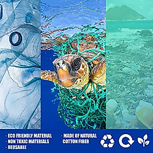 OMH Organize My Home Cotton Canvas Tote Bags; Reusable Grocery Bags; Shopping Bags; Gift Bags; Canvas Bags; DIY Tote Bags (Pink)