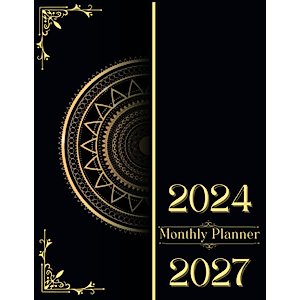 2024-2027 Monthly Planner 4 years: 48 Months, January 2024 to December 2027, 4-Year Calendar, 8.5x11 inches, |Theme: Simple |