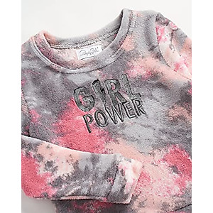 Rene Rofe Baby Girls' Pajama Set - 2 Piece Fleece Matching Sleepwear Set (Toddler), Size 2T, Girl Power