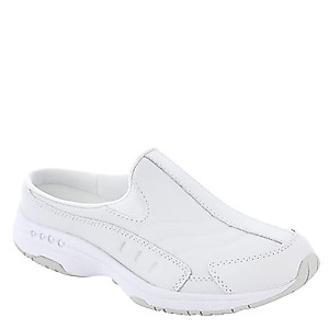 Easy Spirit Women's Tourguide Mule, White Leather, 7.5 Medium
