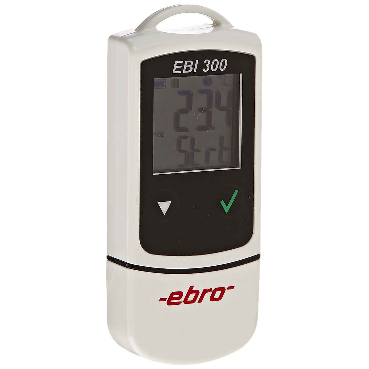 Ebro EBI 300 Polycarbonate Standard USB Data Logger with Automatic PDF Generation, -30 to +60 Degrees C Range, 0.1 Degrees C Resolution