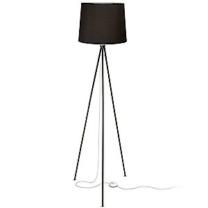 Newhouse Lighting NHFL-AL-BK Alexandria Tripod Floor Lamp, Black