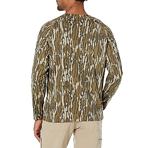 Mossy Oak Standard Camo Hunting Shirts for Men Long Sleeve, Original Bottomland, X-Large