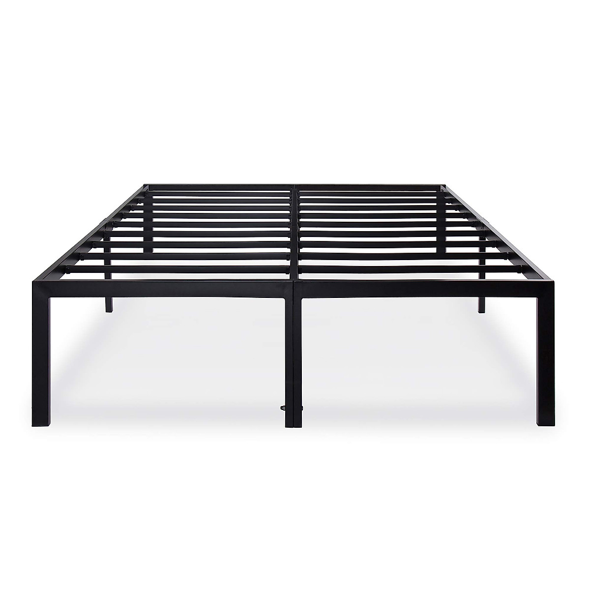 Olee Sleep King Mattress and Steel Slat Bed Frame Bundle | 10 Inch Gel Memory Foam Mattress + 18 Inch Platform Bed Frame