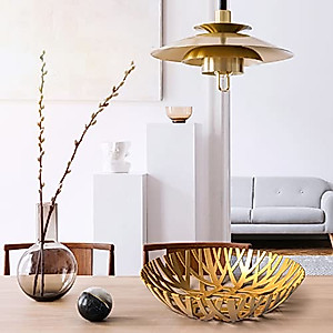 Mueller Fruit Basket, European Fruit Bowl, Fruit and Vegetables Holder for Counters, Kitchen, Countertop, Home Decor, High-end Look, Gold