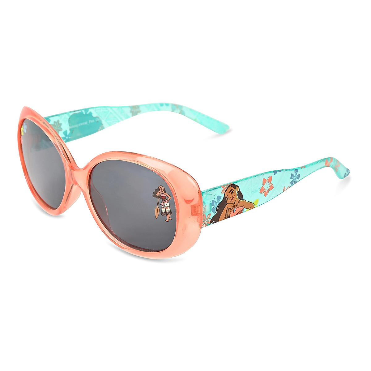 Disney Moana Girls Sunglasses For Kids with Matching Glasses Case and UV Protection for Toddlers (One Size, Moana)