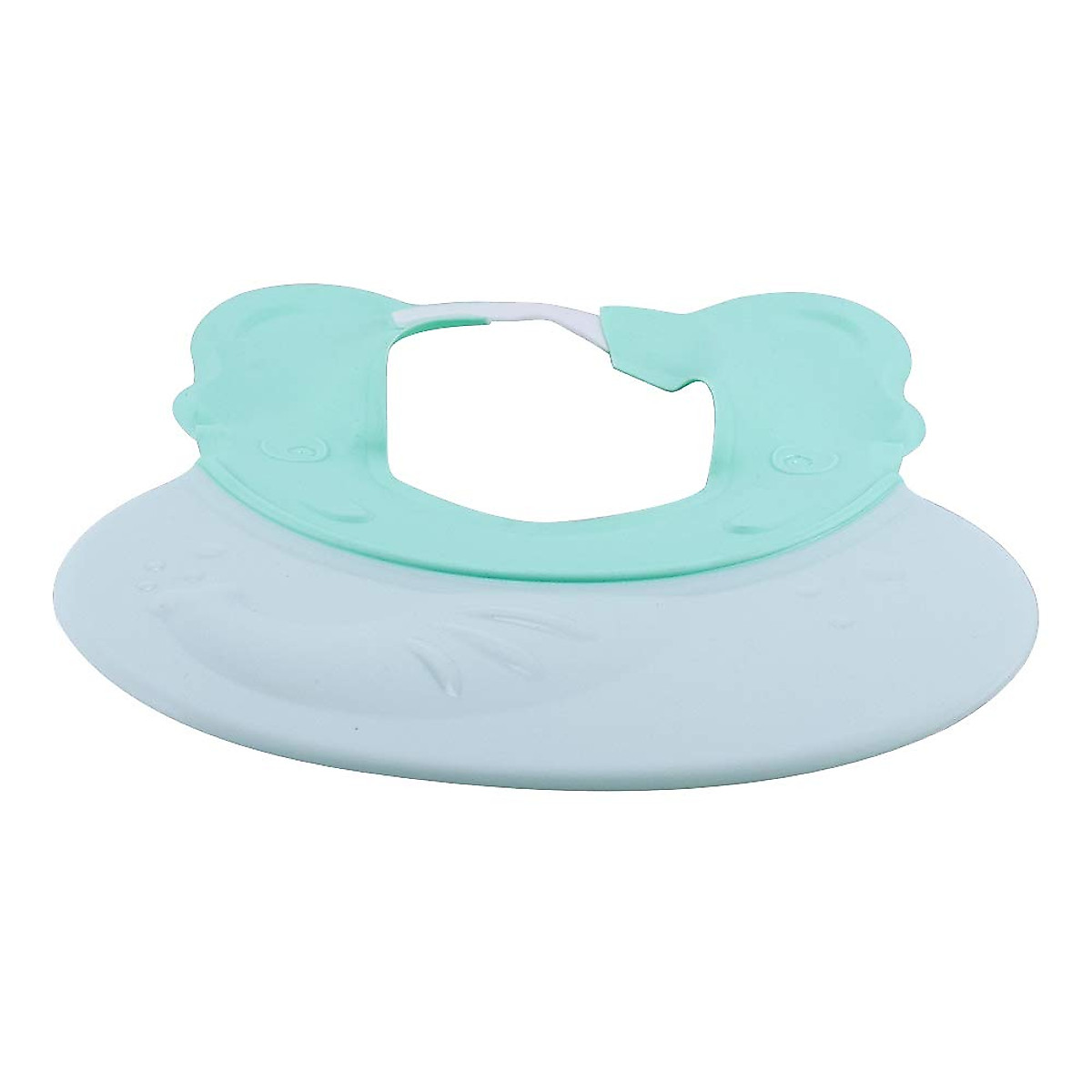 Topwon Baby Shampoo Shower Cap/Bath Hat,AdjustableSilicone Visor Hat for Toddler,Ears Protection (Green)