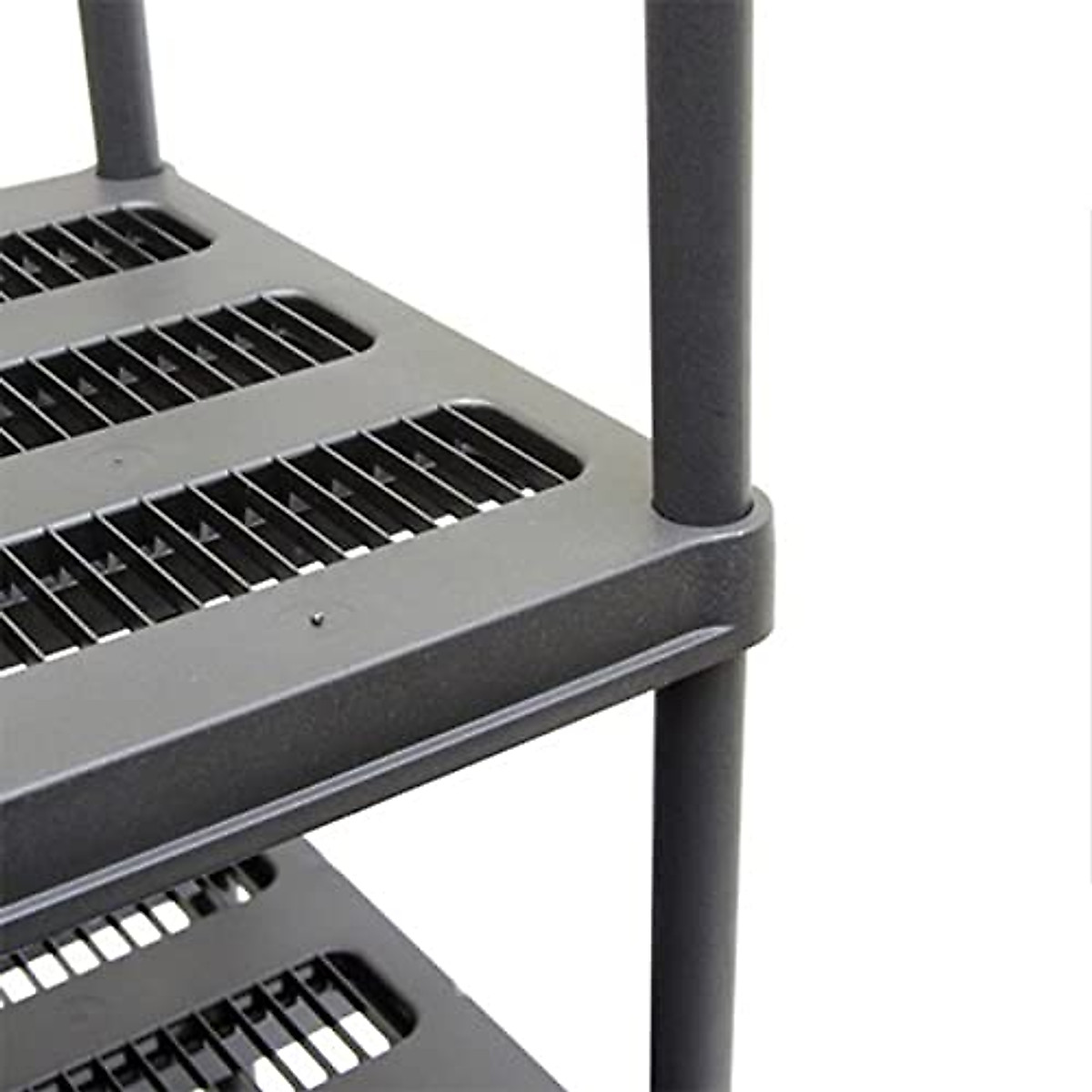 Juggernaut Storage RS3618-5BLKAMZ 36"W x 18"D x 72"H 5-Shelf Resin Shelving, 600 lb Capacity Black