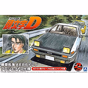 Aoshima Fujiwara Takumi AE86 Trueno Project-D Toyota 1:24 Scale Model Kit