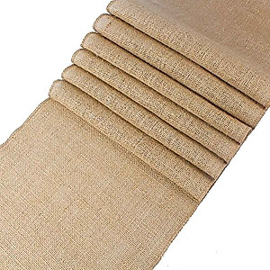 100% Natural Jute Rustic Burlap Table Runner - 12" Wide x 120" Long - Perfect for Rustic Theme Weddings, Events, Parties, BBQ's, Dining Table & Home Decor.