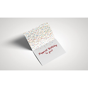 Red Door Inspirations Cheers to 90 Years 90th Birthday Card, Includes Single Card & Envelope