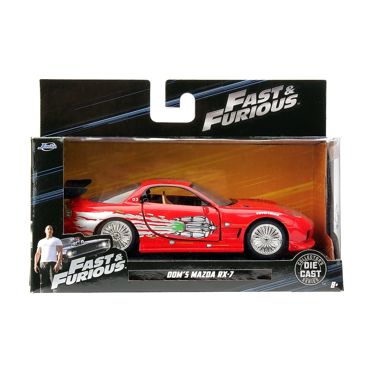 Jada Toys 1:32 Fast & Furious - Dom's Mazda RX-7, Red