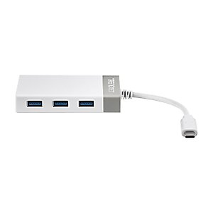 TRENDnet 4-Port USB 3.0 Hub, TU3-H4E, Plug & Play, Compact Size USB 3.0 Hub Compatible with Linux, Windows, Mac, Nintendo Switch, Backwards Compatible with USB 2.0, White