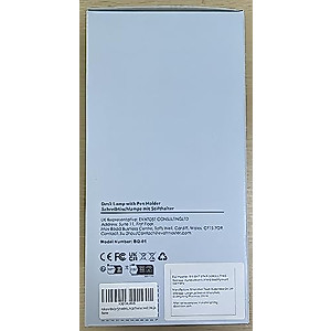 Hokone Desk Lamps for Home Office, LED Desk Lamp with Pen Holder, 10W Study Lamp with USB Adapter, Gooseneck White Desk Lamp Dimmable, RGB Touch Night Light for Kids