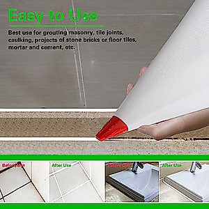 Tahikem 3 Pack Tile Grout Masonry Mortar Bag, 12" by 24" Heavy Duty Tear Resistant Puncture Tip Cement Sealer Bag, Mortar Bag Masonry, Grout Bag for Tile Installation, Grouting Bag (12x24 inch, Red)