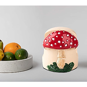 dgudgu Mushroom Kitchen Sponge Holder Resin Sponge Dish Red Sponge Holder for Kitchen Sink Caddy Decor for Kitchen Kitchen Sink Accessories Sponge Holder