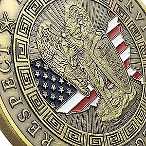 Thin Blue Line St. Michael Police Officers Challenge Coin Motto Commemorative Law Enforcement Gifts