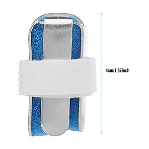 Finger Splint, Injury Pain Bending Deformation Correction Aluminium Finger Hand Splint for Trigger Mallet Broken Arthritis Fingers Protector(L)