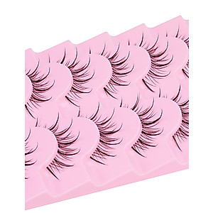 Manga Lashes Natural Look Wispy 3D Anime Manhua Lashes False Eyelashes Asian Korean Makeup Kpop Style Cosplay Lash Pack by EYDEVRO