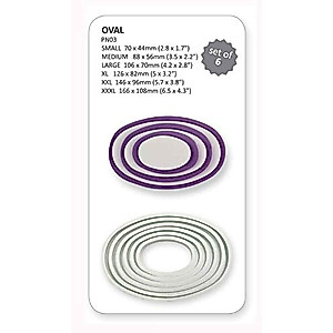 PME Oval Cutters, for Cake Decorating, Set of 6