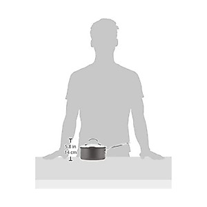 Cuisinart Chef's Classic Nonstick Hard-Anodized 1.5-Quart Saucepan with Lid, Black