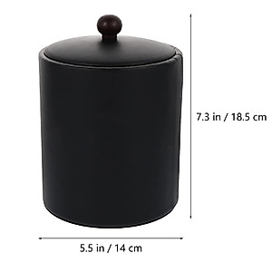 DOITOOL Stainless Steel Ice Bucket Double Wall Insulated Ice Bucket Beer Bottle Drink Cooler Party Beverage Chiller Bin Baskets for Cocktail Bar Black