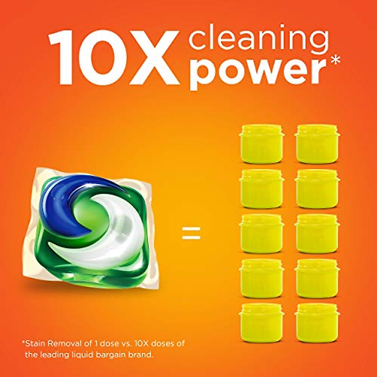 Tide PODS Plus Downy 4 in 1 HE Turbo Laundry Detergent Soap Pods, April Fresh Scent, 61 Count Tub - Packaging May Vary