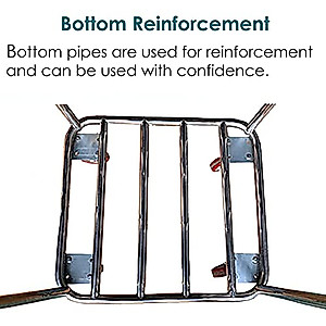 Commercial Laundry Cart,Stainless Steel Industrial Rolling Laundry Cart Storage Trolley Hamper for Hotel/Home/Hospital,80kg/176 LBS Load,10 Bushel