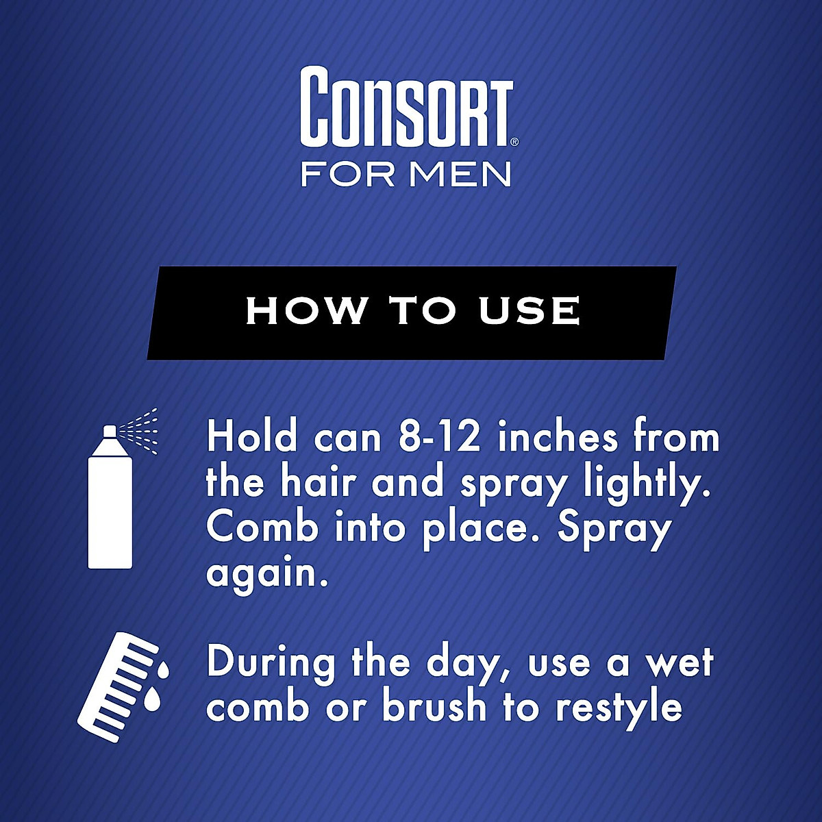 Consort Extra Hold Unscented Aerosol Hair Spray for Men, 8.3 oz – The Ultimate Mens Hairspray for Thin Hair and Mens Grooming Needs, Dry Look Styling