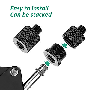 Mic Stand Adapter 5/8 Female to 3/8 Male and 3/8 Female to 5/8 Male Screw Thread Adapter for Tripod Stand Mic Mount ect 8 Pack by Rigych