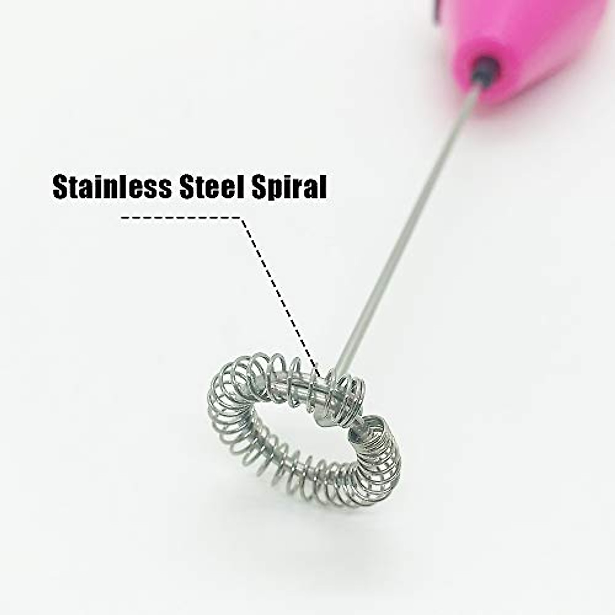 Electric Tumbler Resin Stirrer for Crafts Tumbler, USLINSKY Handheld Mixer Battery Operated Epoxy Mixing Stick Apply to Making DIY Epoxy Resin Glitter Tumbler Cups (Pink)