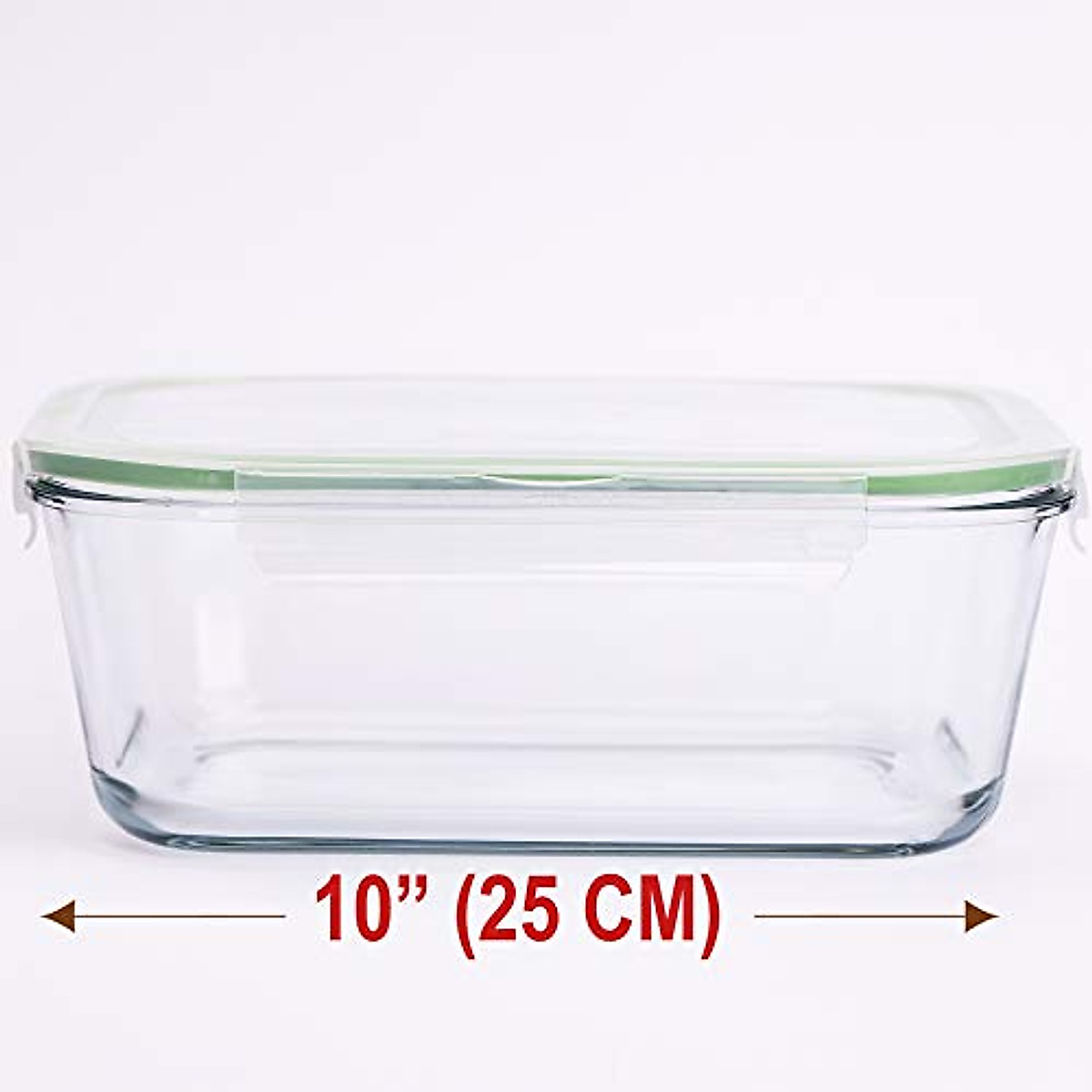 120 Oz 15 Cup Large Glass Food Storage Containers with Lids Airtight Set 3.5 L Family Size Extra Large Bakeware Marinating Lock Baking Dish Container Glass Bowls Meal Storing Serving Food Rectangle