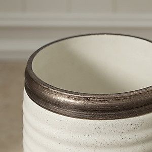 QL DESIGN Modern Style Hight Quality Polyresin Wastebasket, Garbage Receptacle Bin for Bathrooms, Powder Rooms, Kitchens, Home Offices