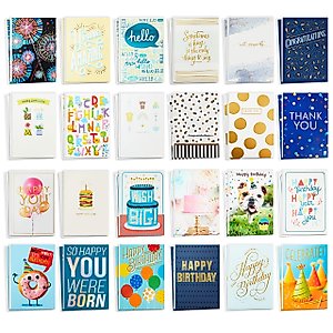 Hallmark All Occasion Cards Assortment—48 Cards with Envelopes (Birthday, Thank You, Congrats, Sympathy, Baby Shower, Blank)