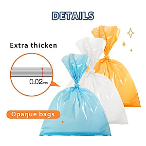 Deefre Odor Sealing Disposable Diaper Bags, 150 Count, Blue, Large Capacity, Unscented Diaper Trash Bags, Safety, Multiple Specifications, Wide Application, Easy to Use