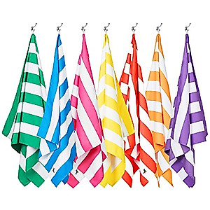 Dock & Bay Beach Towel - Quick Dry, Sand Free - Compact, Lightweight - 100% Recycled - Includes Bag - Cabana - Ipanema Orange - Extra Large (200x90cm, 78x35)