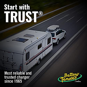 Battery Tender 17 Watt Solar Battery Charger with Charge Controller, Mountable and IP67 Weatherproof Solar Panel, Suitable for 12 Volt Lead Acid and AGM Batteries