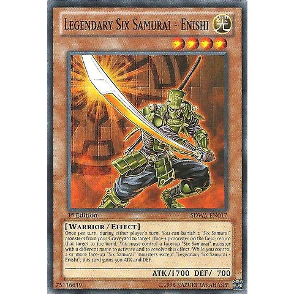 Yu-Gi-Oh! - Legendary Six Samurai - Enishi (SDWA-EN017) - Structure Deck: Samurai Warlords - 1st Edition - Common