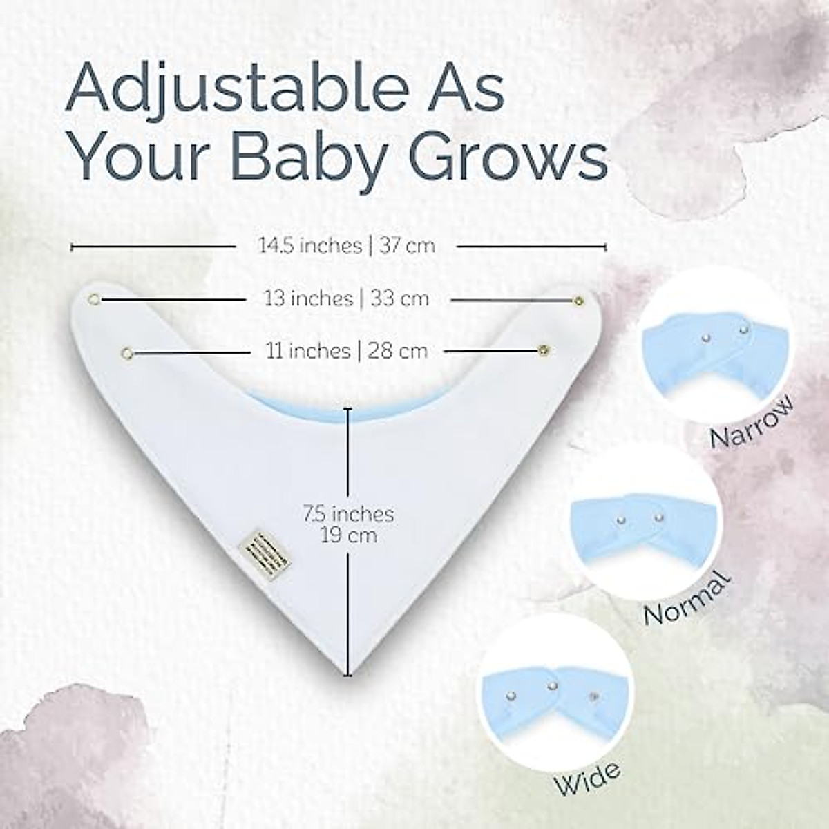 KiddyCare Soft Waterproof Baby Bibs for Girls - Organic Cotton Bandana Baby Bibs for Boy, Absorbent Lightweight Bibs for Baby Girl, Drool Bibs for Baby Boy, Baberos Para Bebe, 0-6 Months (8 Pack)