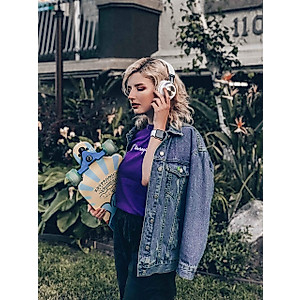 Riwbox Over Ear Headphones Wireless Bluetooth, 90H Playtime XBT-880 Wireless Bluetooth Headphones with Mic and Vol. Control, Wireless and Wired Foldable Headset for Tablet/PC/Phones/TV (White&Blue)